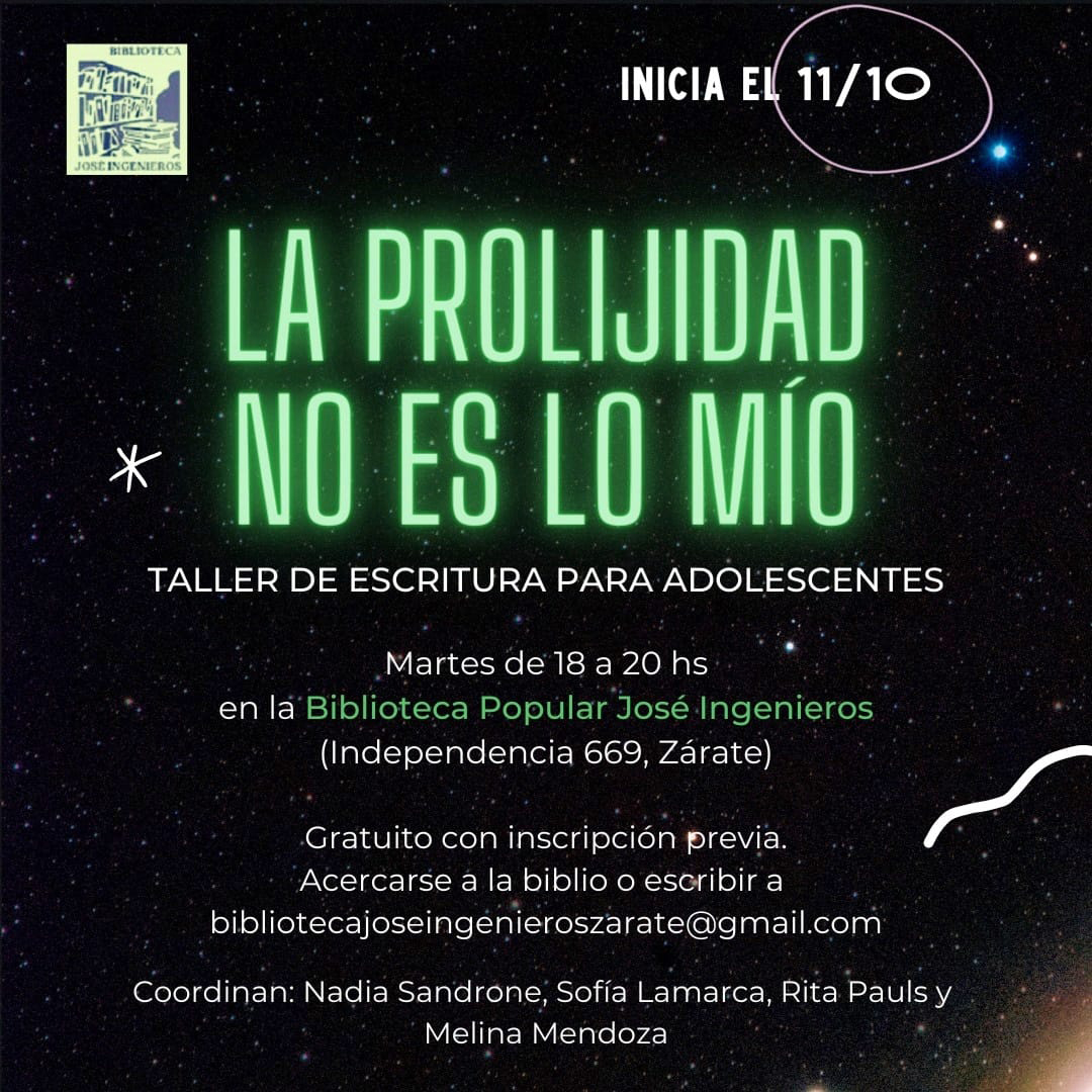 Biblioteca José Ingenieros: Se promueve un taller de poesía gratuito ...