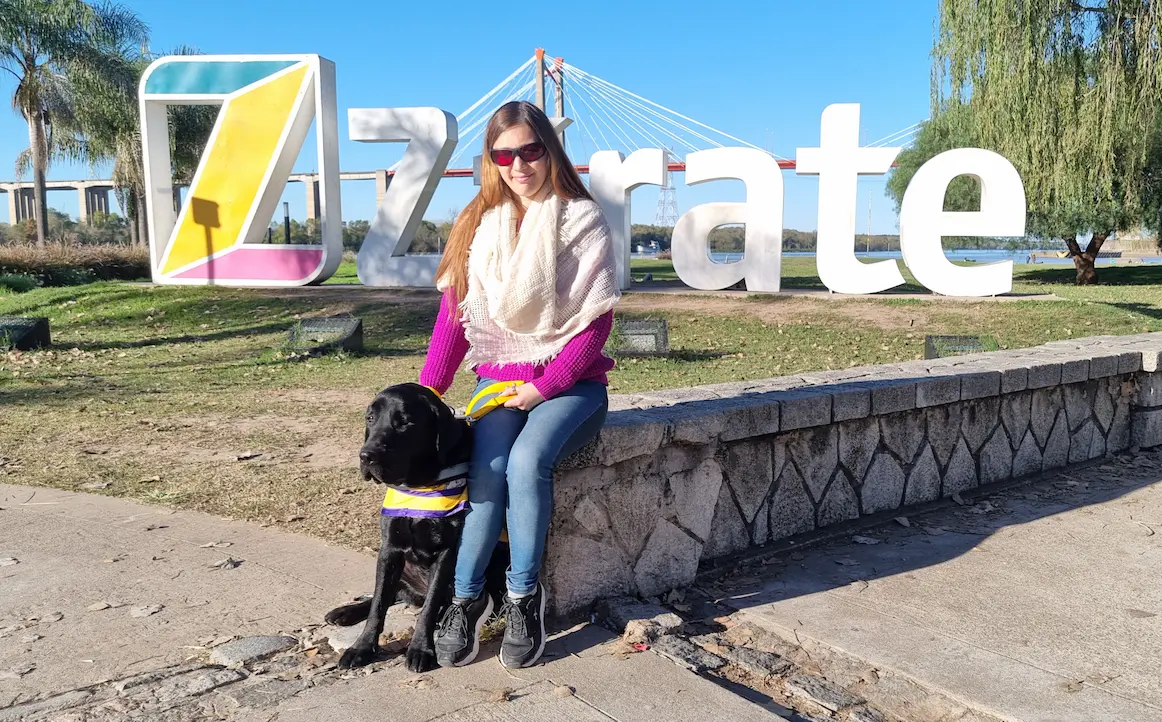 Astor es de Zárate: El Perro Guía que necesitaba Tami ya camina las calles de la ciudad, fuimos ...