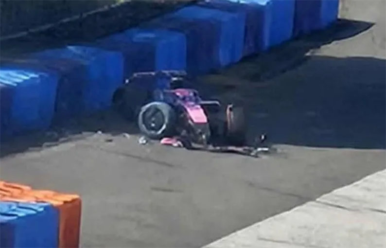 Fuerte accidente de Franco Colapinto en una prueba en Hungría: fue ...